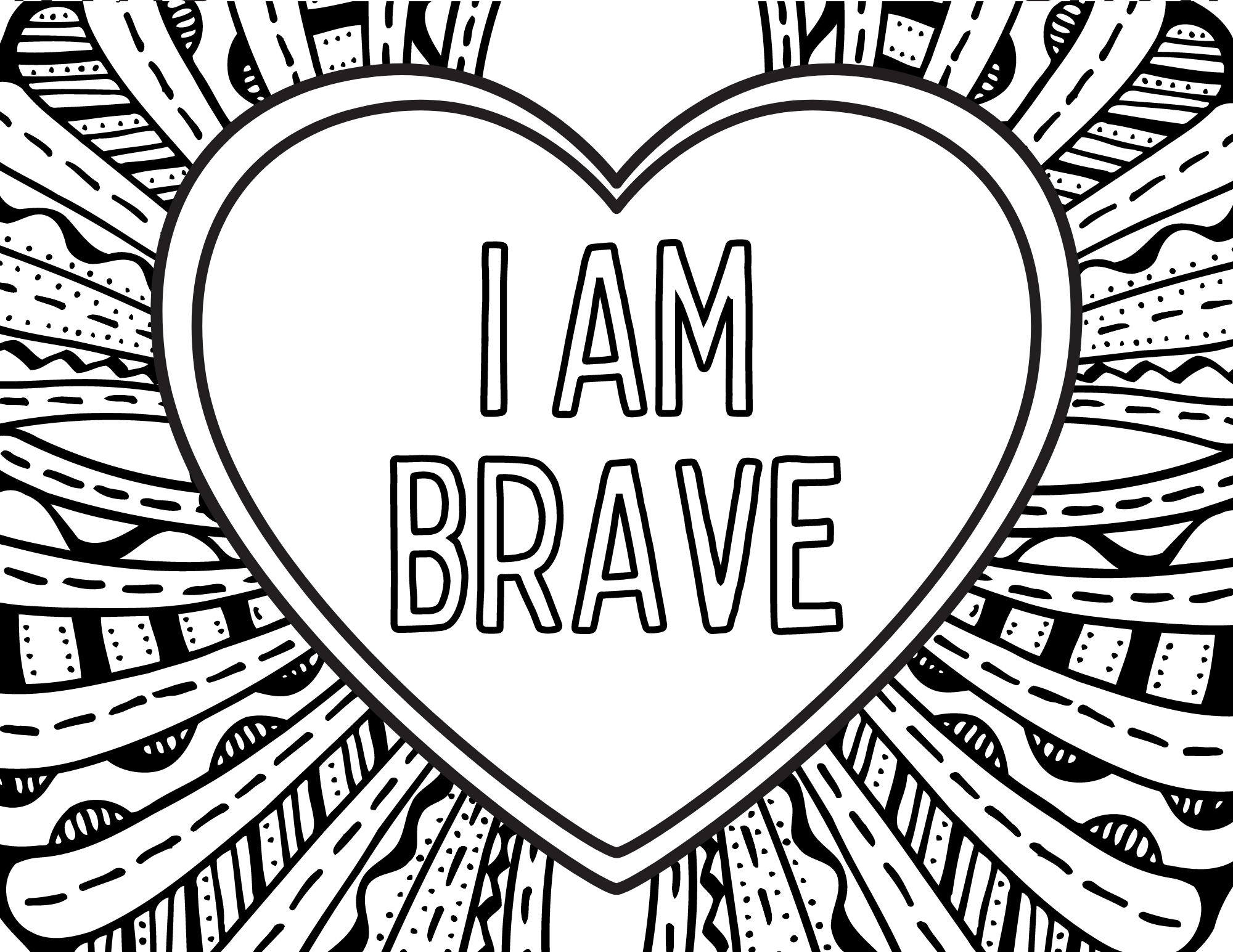 Positive Affirmation Coloring Pages